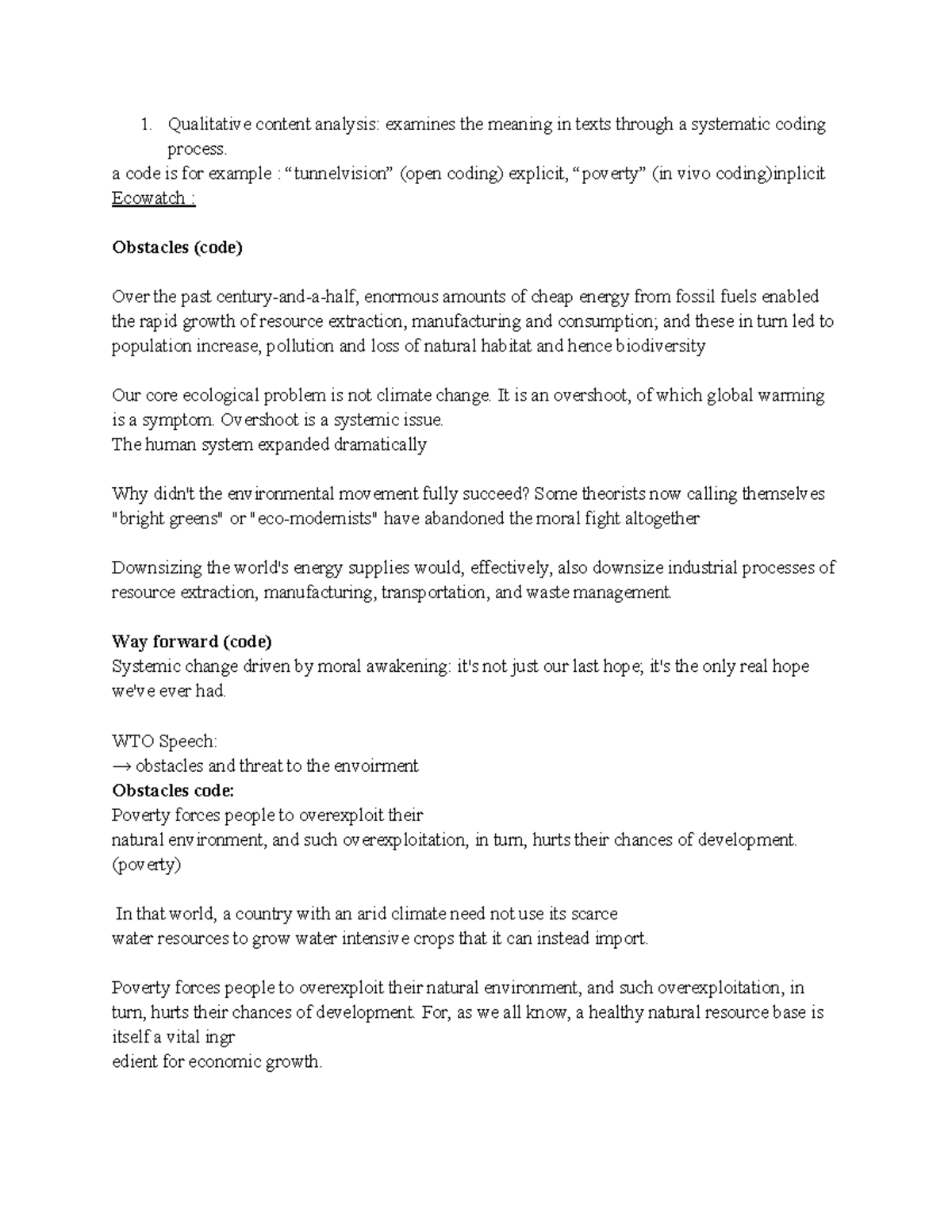 Workshop 2: In-Depth Text Analysis of Environmental Issues - Studocu