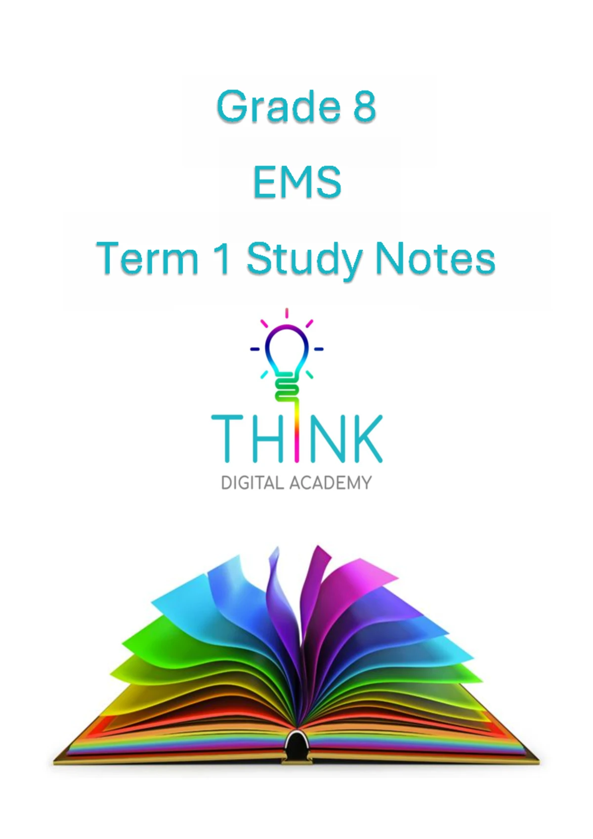 GRADE 8 TERM 1 MATHEMATICS STUDY NOTES: WHOLE NUMBERS AND OPERATIONS ...