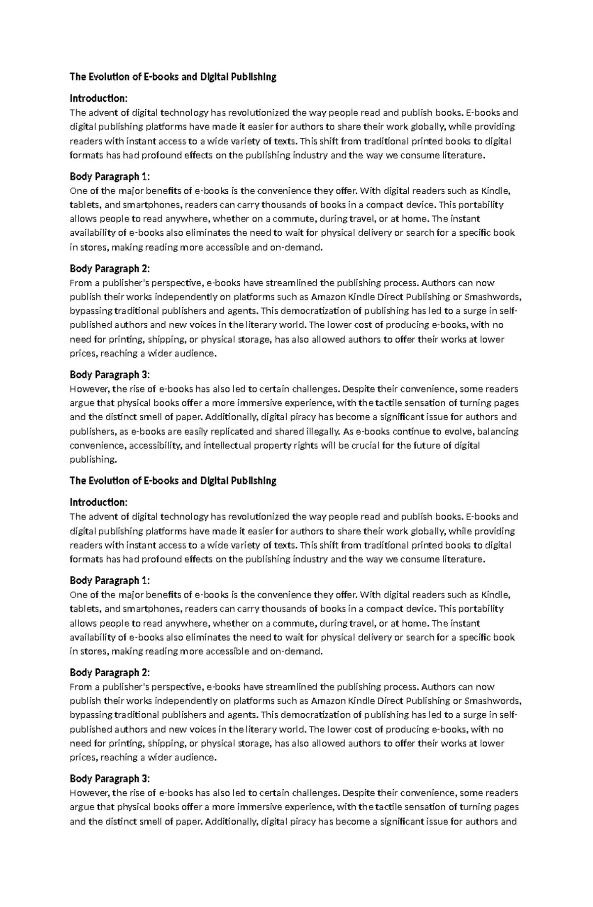 The Evolution of E books and Digital Publishing - The Evolution of E ...