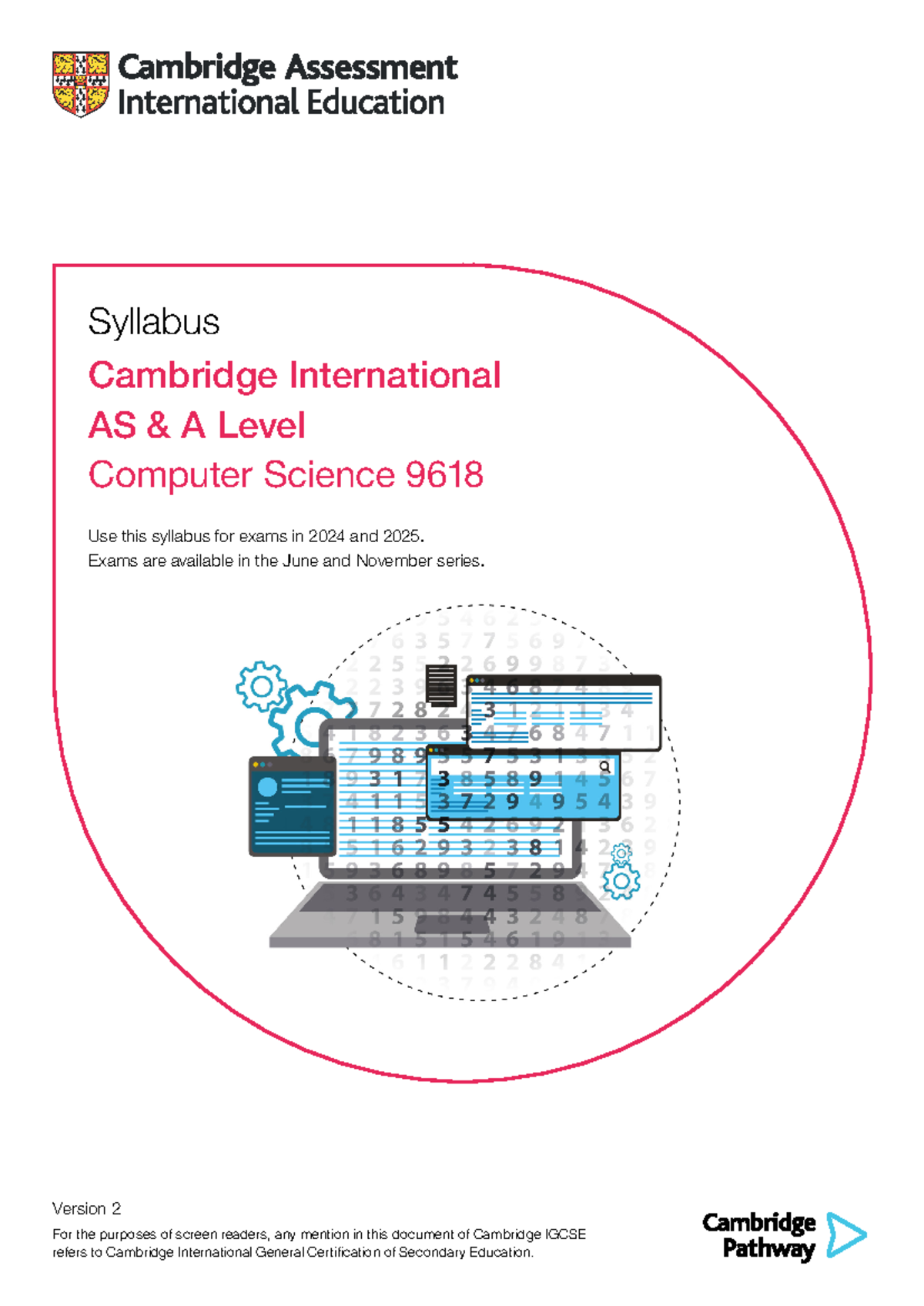 Cambridge International AS & A Level Computer Science 9618 Syllabus ...
