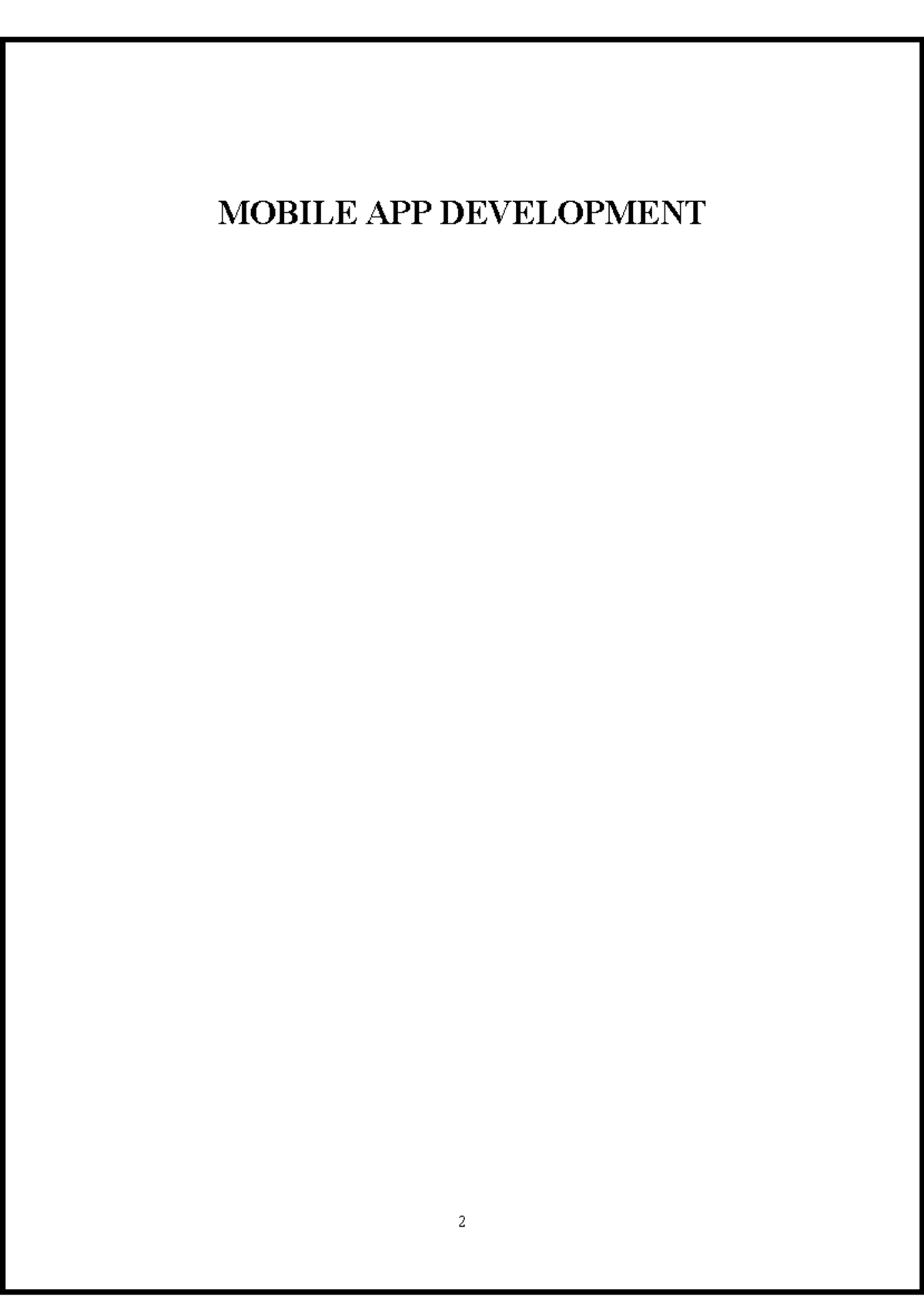Mobile Application Development Notes - MOBILE APP DEVELOPMENT UNIT-I ...