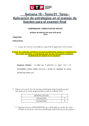TA1- Formato PARA LA TA1-2025 (1) - CICLO 2025 - MARZO Comprensión y Redacción de Textos 1 ...