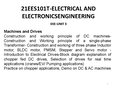 Electronic and electrical engineering - 21EES101T - Studocu