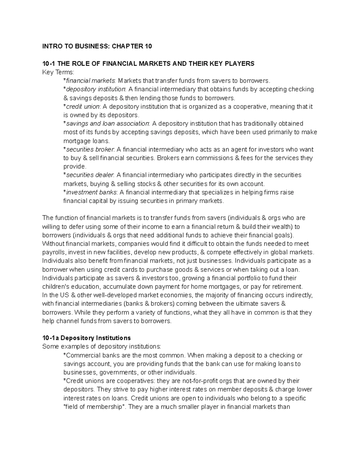 Intro TO Business Chapter 6 - INTRO TO BUSINESS: CHAPTER 6 BUSINESS FORMATION: CHOOSING THE FORM ...