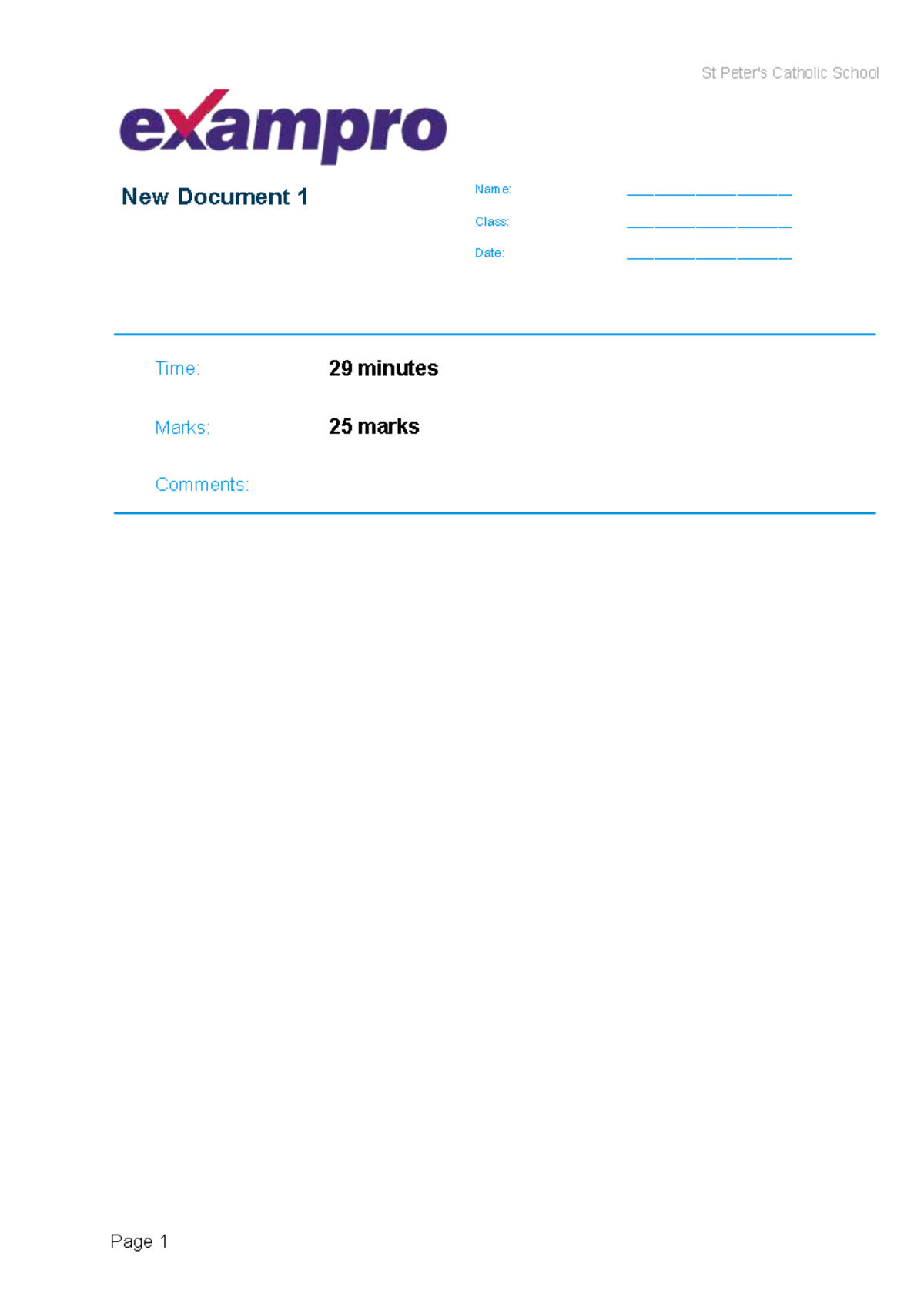 St Catholic School Biology M1 Extended Response Questions & Answers ...