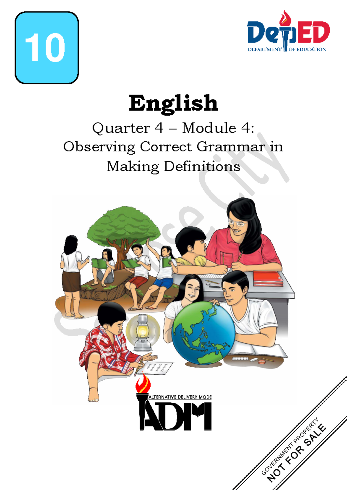 English 10 Q4 Mod 4: Grammar in Making Definitions - Studocu