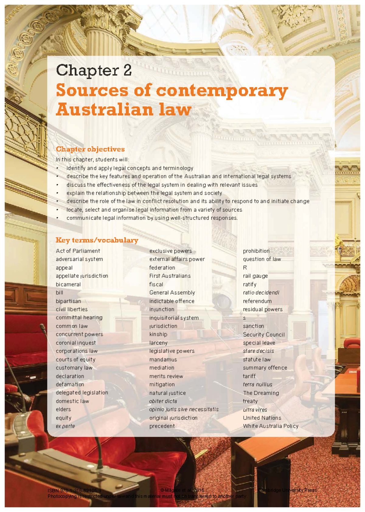 Chapter 2: Key Concepts in Contemporary Australian Law - Studocu