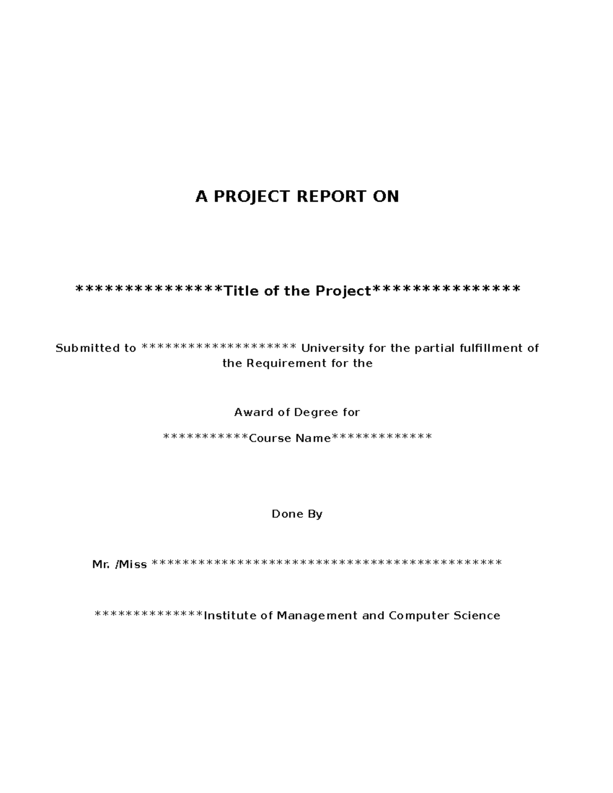 Tours & Travels Management System Project Report for IT Solutions - Studocu