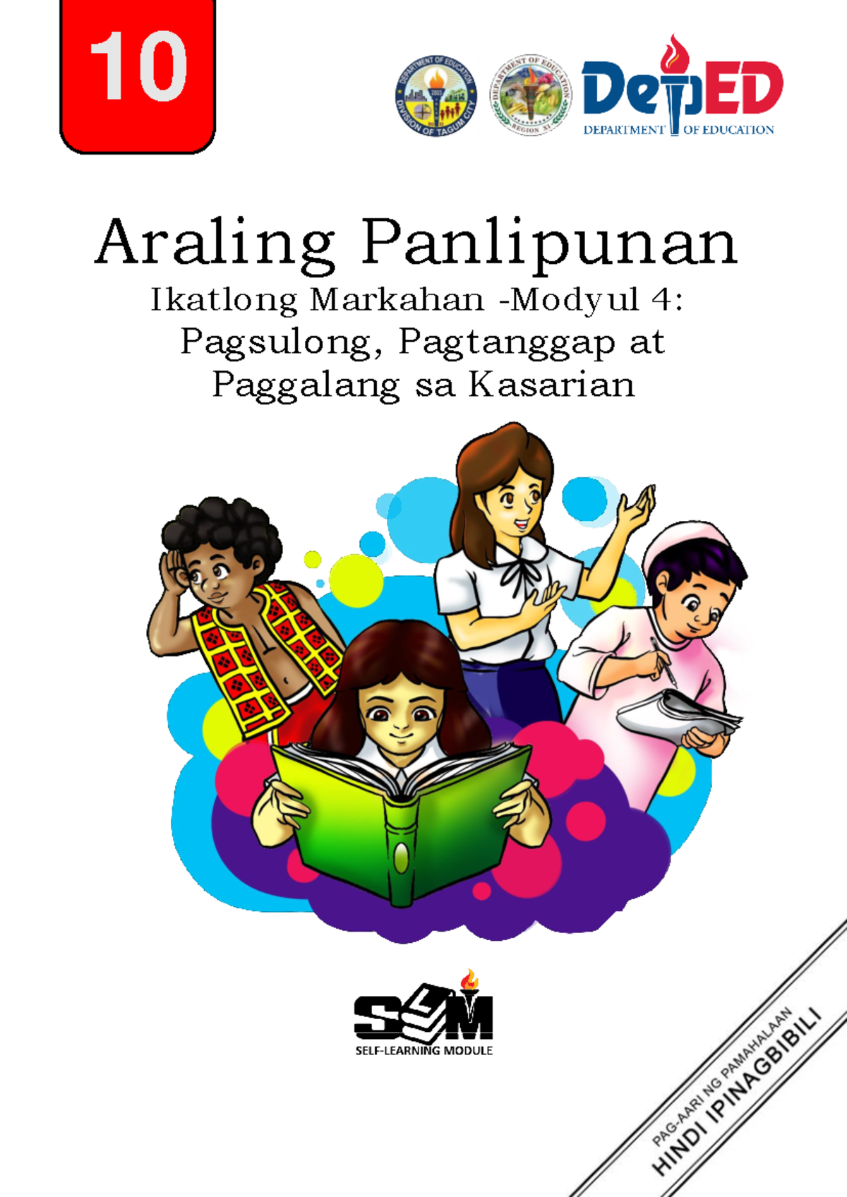 AP 10 Ikatlong Markahan - Modyul 4: Pagsulong ng Pagtanggap at ...