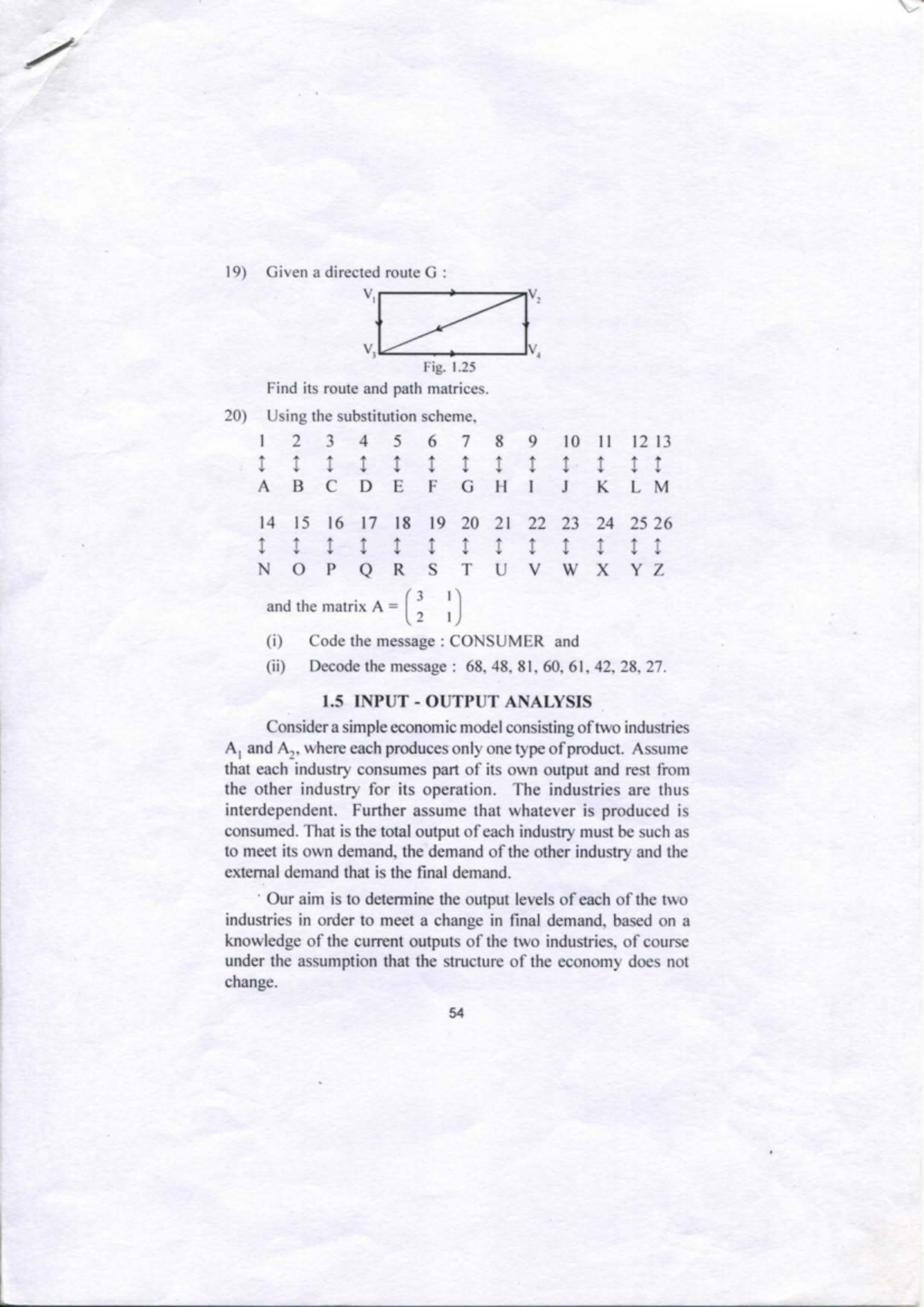 Economic Model Analysis: Output Levels & Technology Matrices (ECO 101 ...