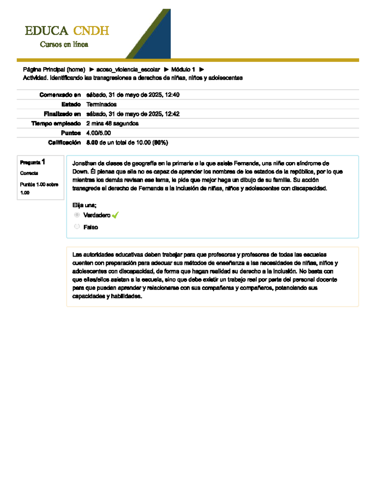 EDUCA CNDH Módulo 1: Identificación de Transgresiones a Derechos de ...