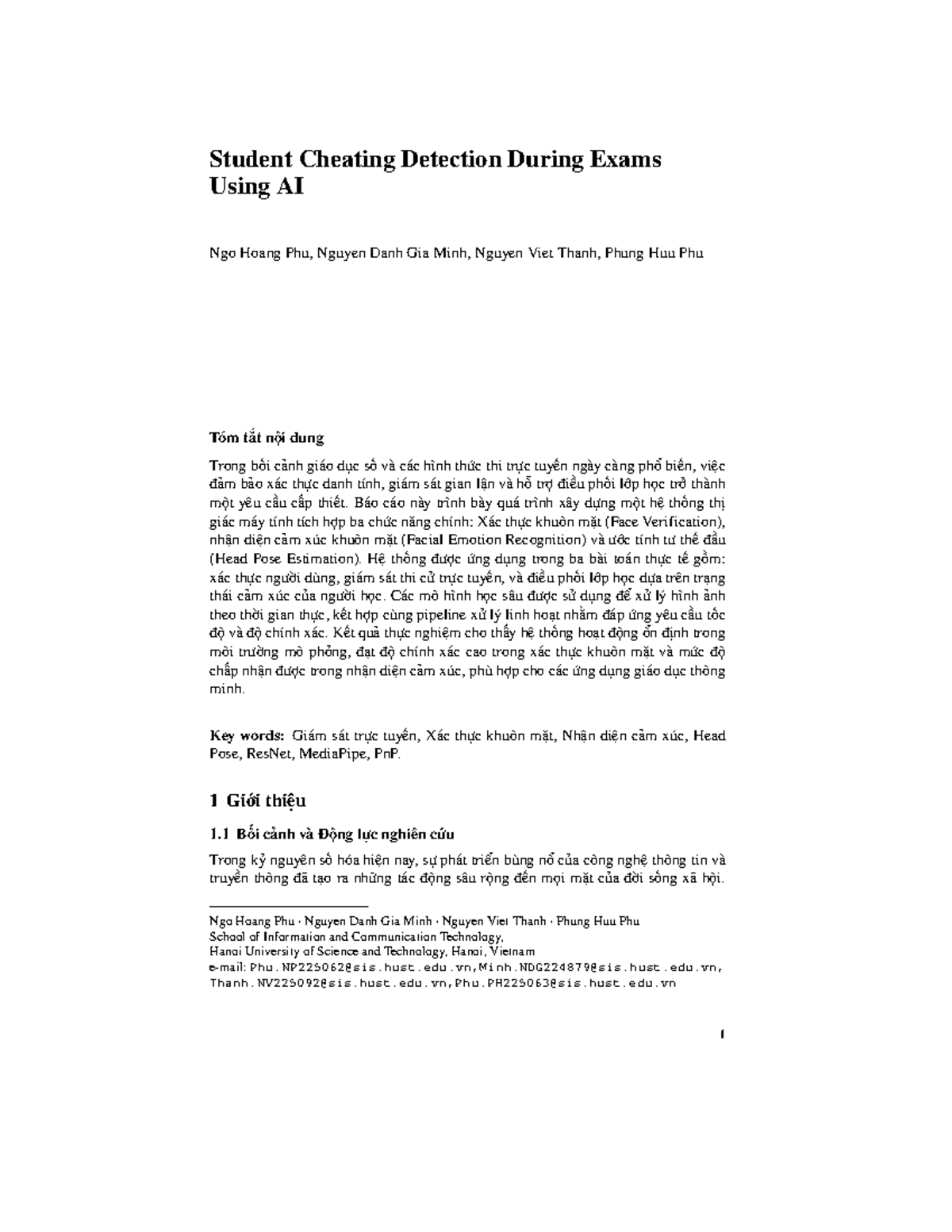 DS Cheating Detection in Exams Using AI: A Comprehensive Study - Studocu