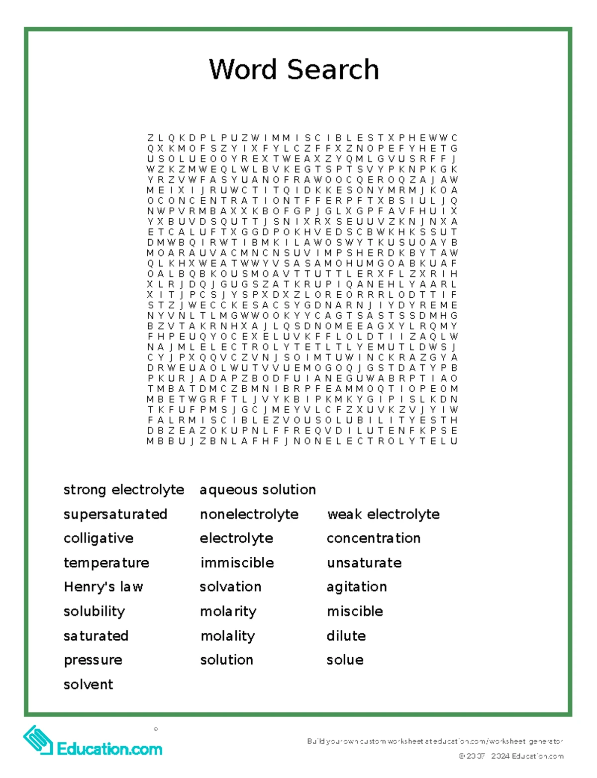 Stoichiometry Word Search Answer Key - Custom Worksheet Solution - Studocu