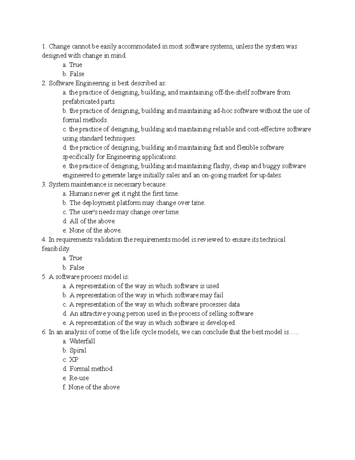 CS3342 mock midterm exam questions and answers - Studocu