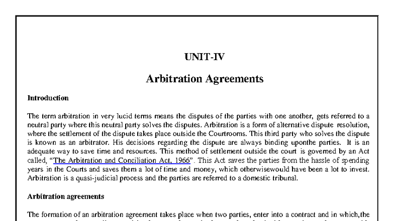 PPLE 101: Introduction to Arbitration Agreements and Their Essentials ...