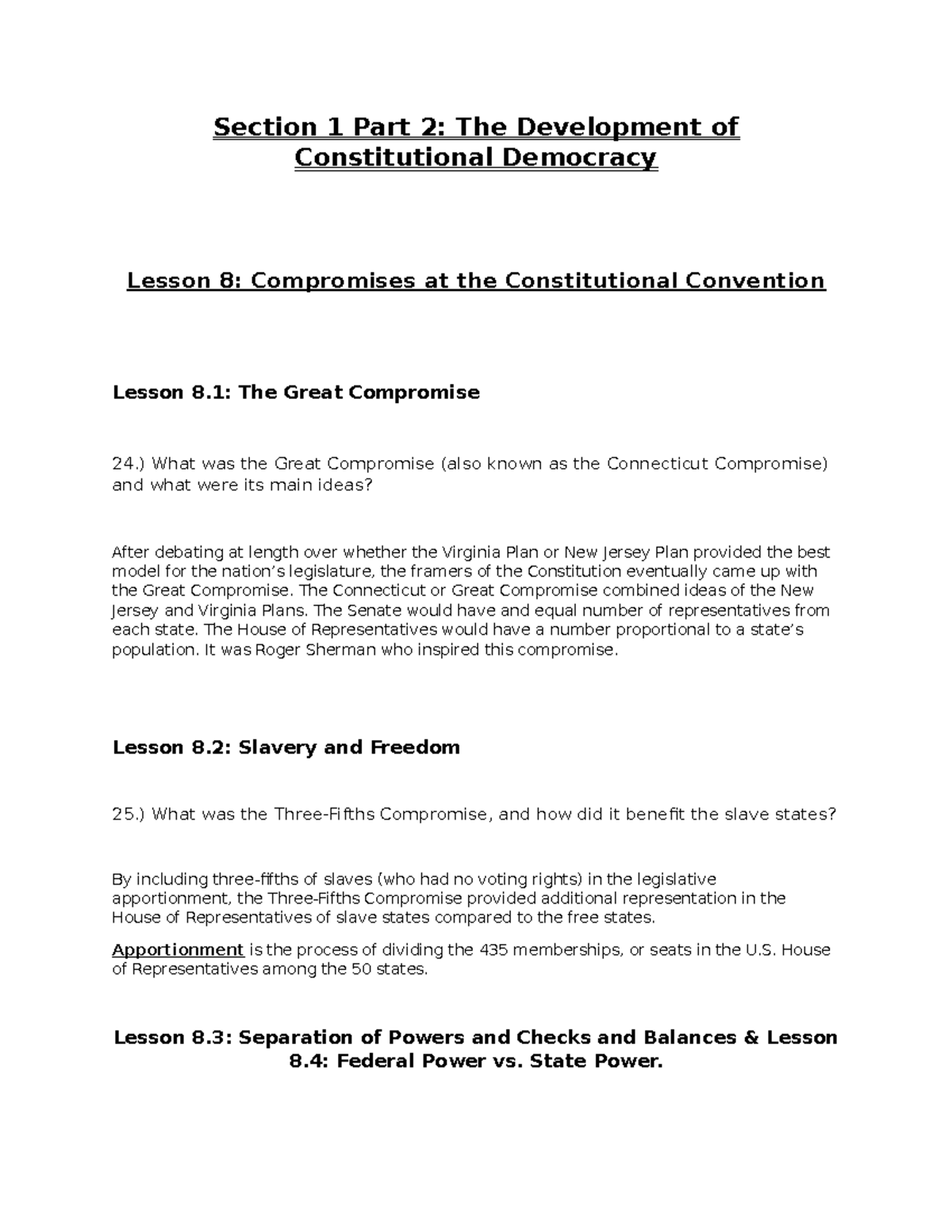 Section 1 part 2 C963 - The course study guide for this course is ...