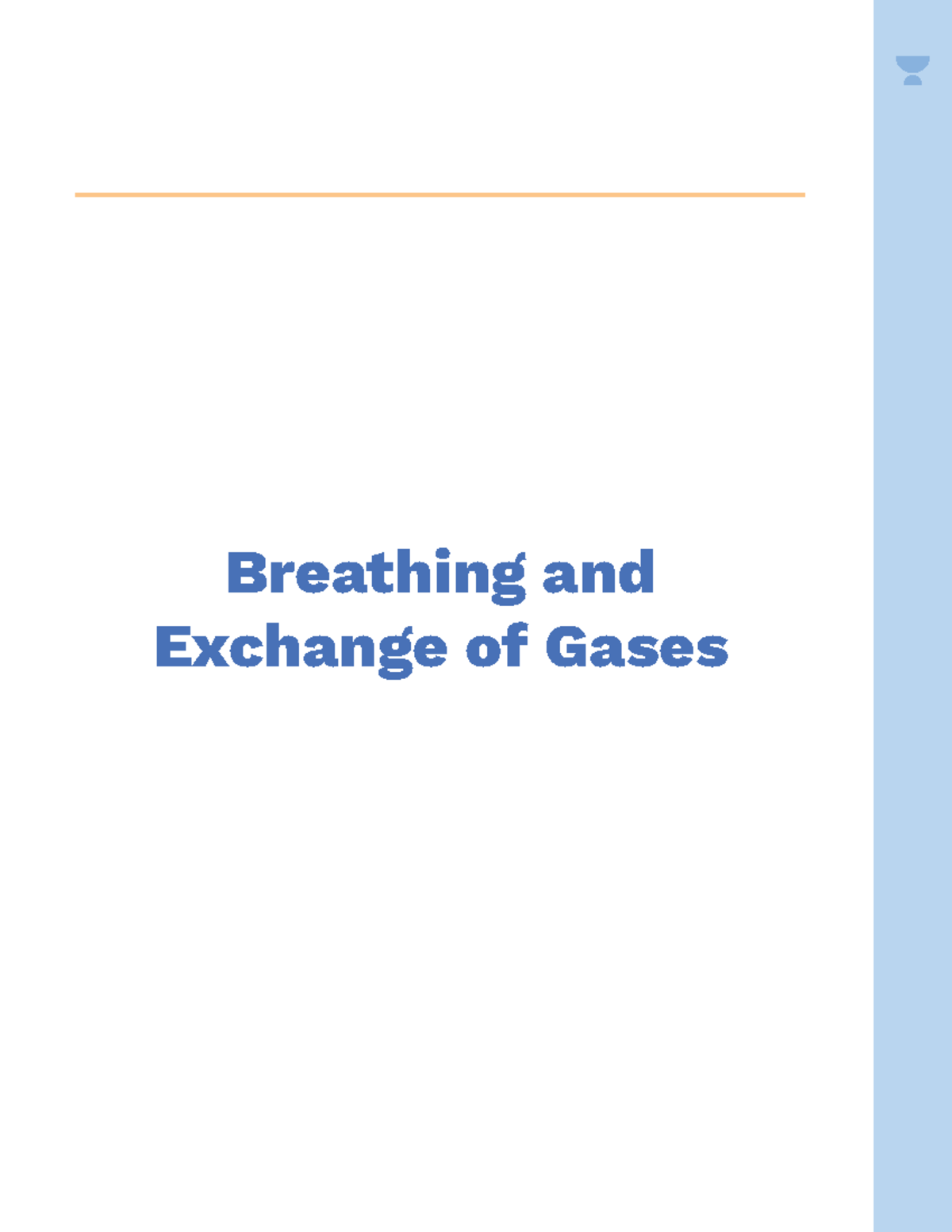 Breathing and Exchange of Gases: Human Respiratory System Overview ...