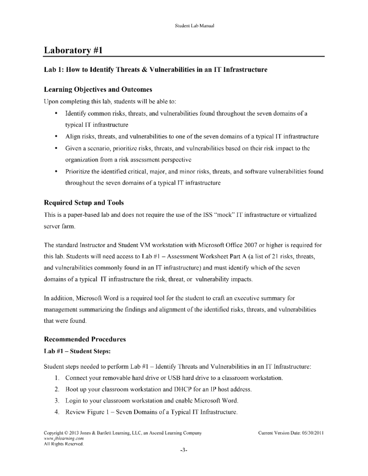 Lab 1 - IAA202: Identifying Threats and Vulnerabilities in IT Infrastructure - Studocu