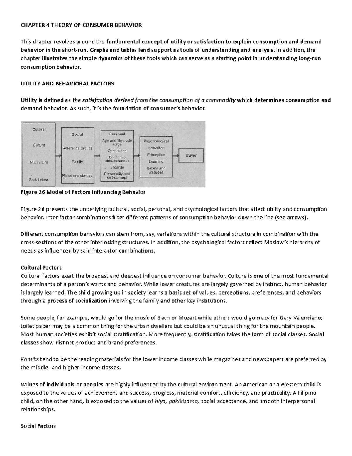 Chapter 4: Theory of Consumer Behavior - Understanding Utility and ...