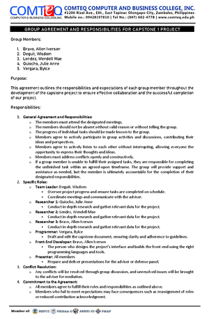 Group- Agreement- Capstone Thesis-1 - GROUP AGREEMENT AND ...