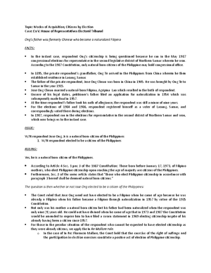Tanada v angara digest - WIGBERTO E. TAÑADA, petitioner, vs. EDGARDO ...