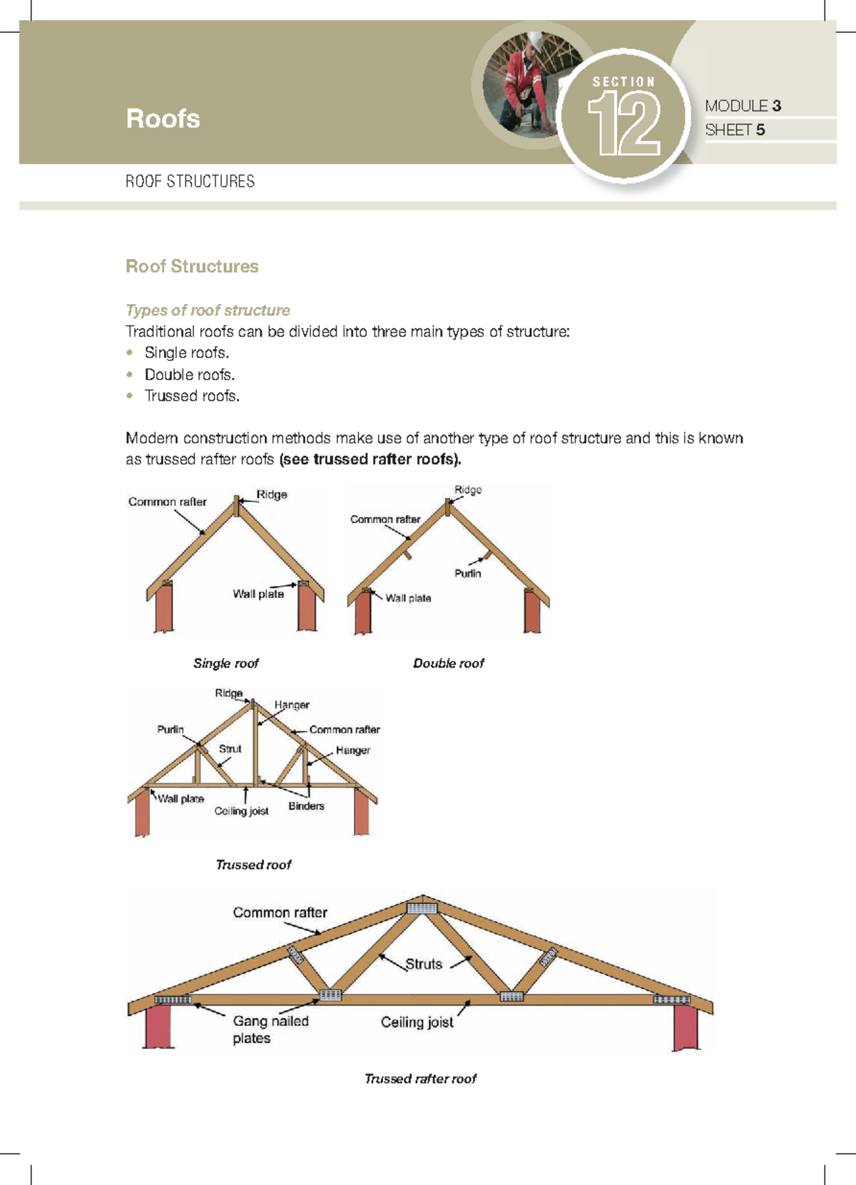 Roof Structures Explained: Module 3 - Comprehensive Guide - Studocu