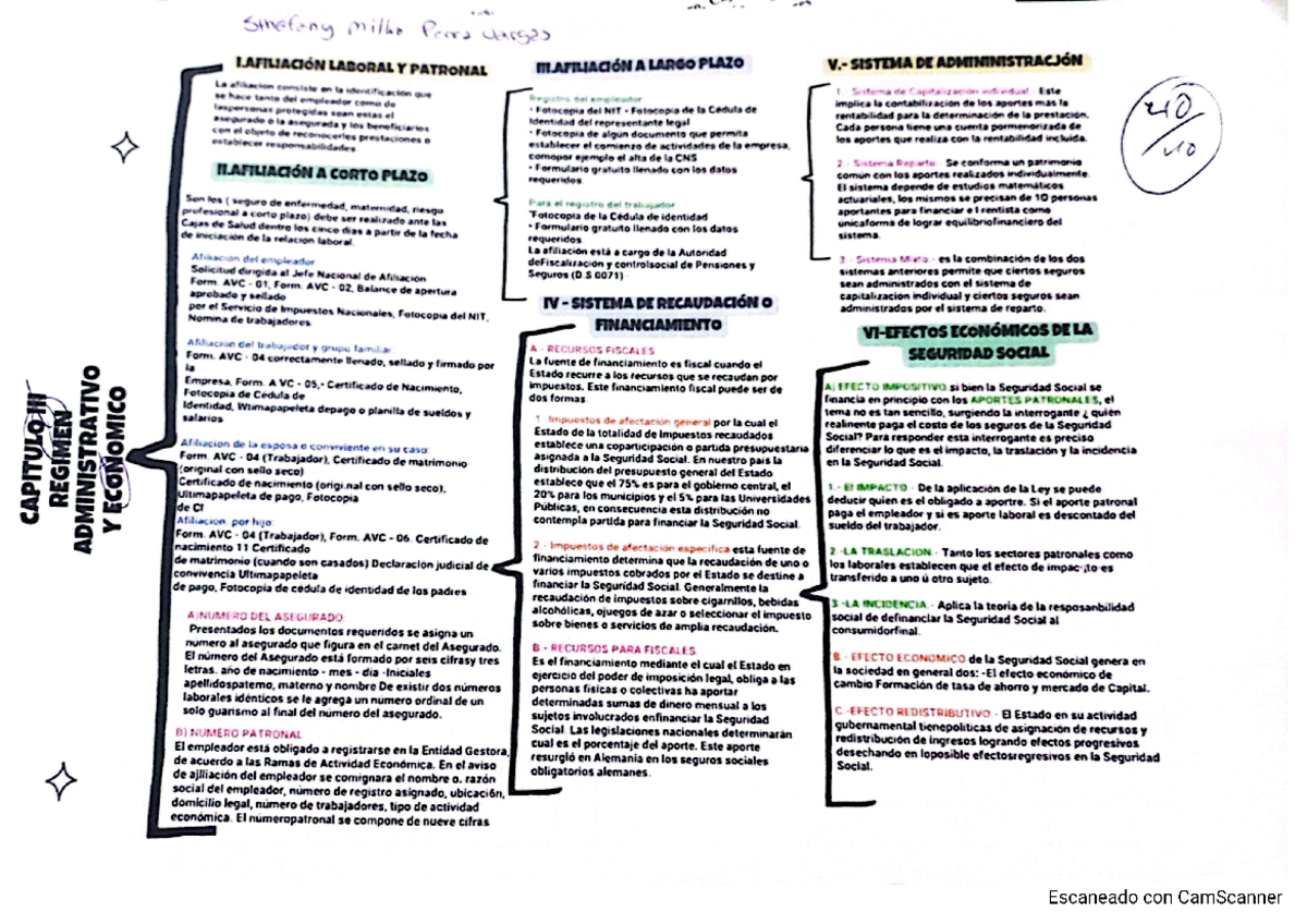 Mapa tema 3 sss - Seguridad social - Strefeny milko Perrs larges LAFILIACIÓN LABORAL Y PATRONAL ...