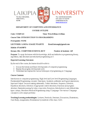Computer Studies FORM 2 Notes - WORD PROCESSORS Chapter outline 1 ...