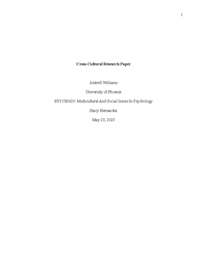 Change Management Model Application - PSYCH/629 v Change Model Project ...