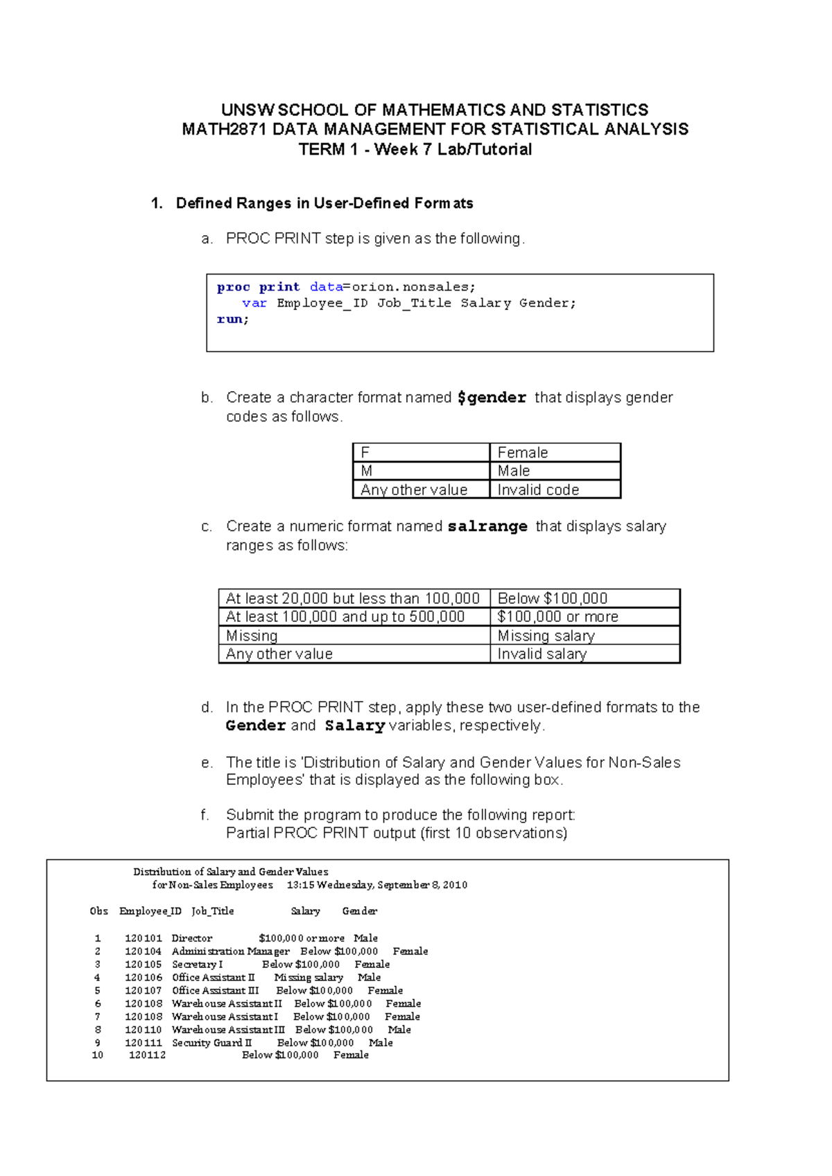 MATH2871 Data Management for Statistical Analysis - Week 7 Q&A - Studocu