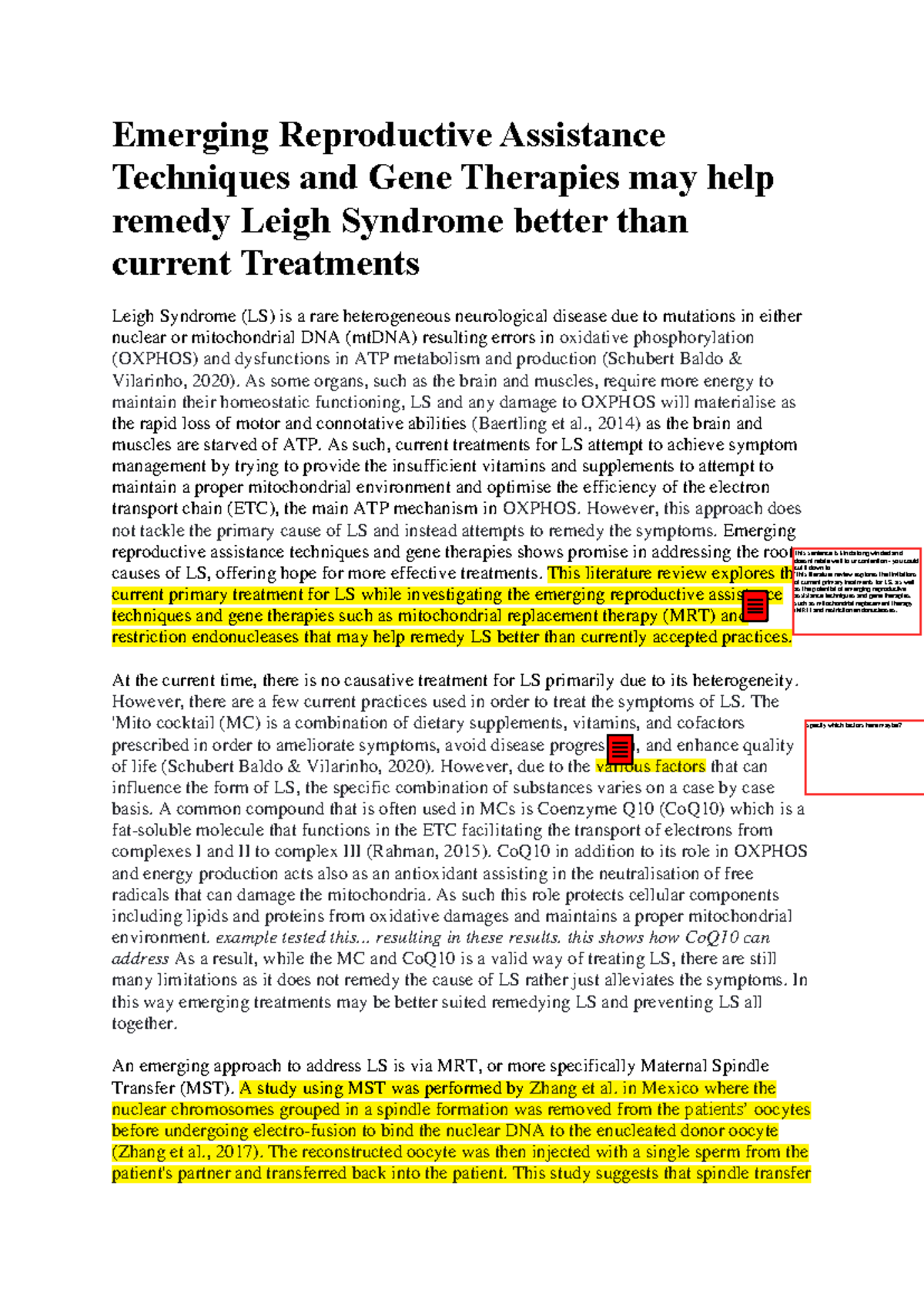 Ls 1 - yes - Emerging Reproductive Assistance Techniques and Gene ...