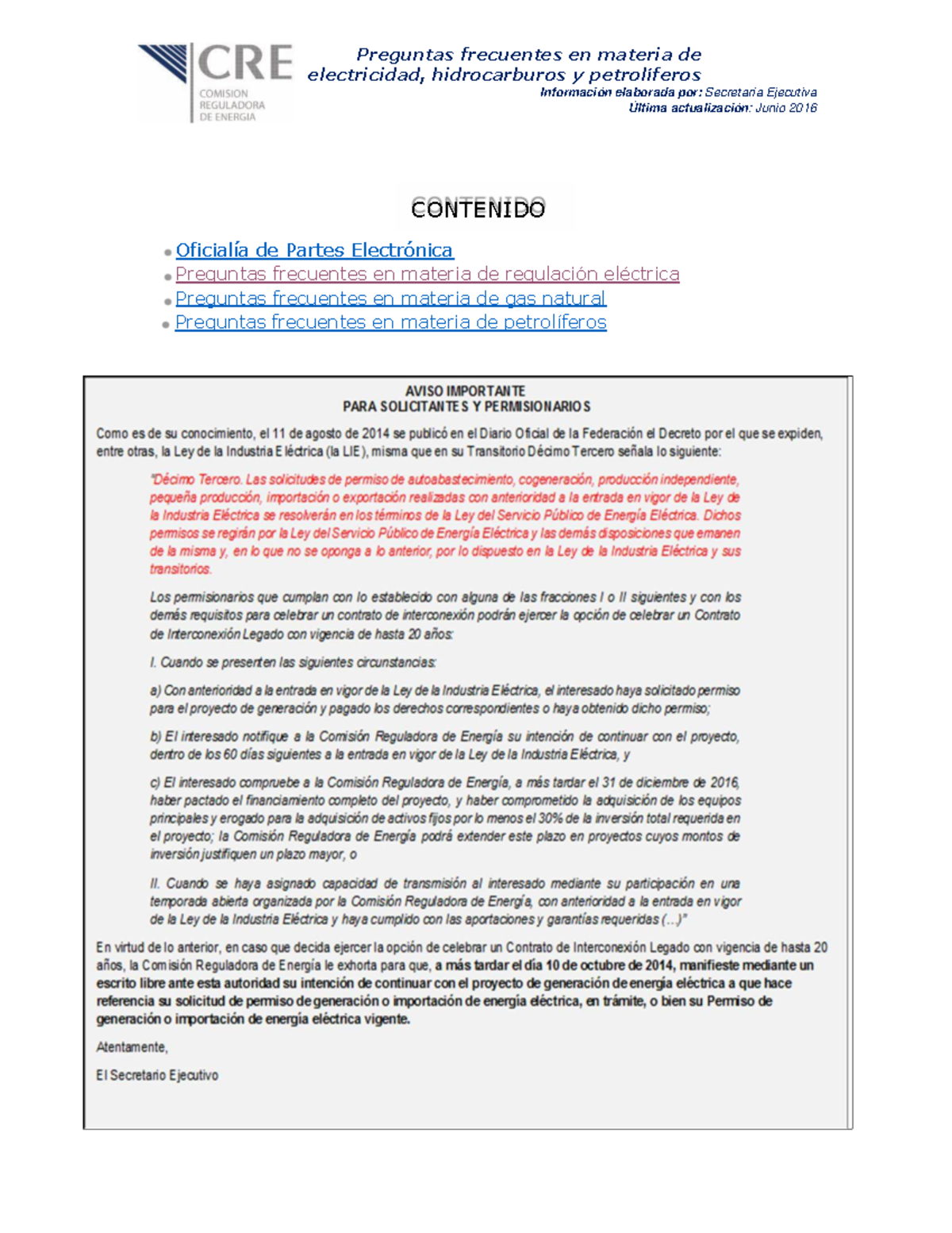 Preguntas Frecuentes sobre Electricidad y Hidrocarburos - OPE CRE - Studocu