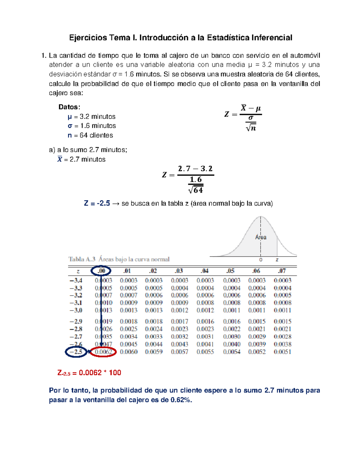 Ejercicios Tema I: Introducción a la Estadística Inferencial - Studocu