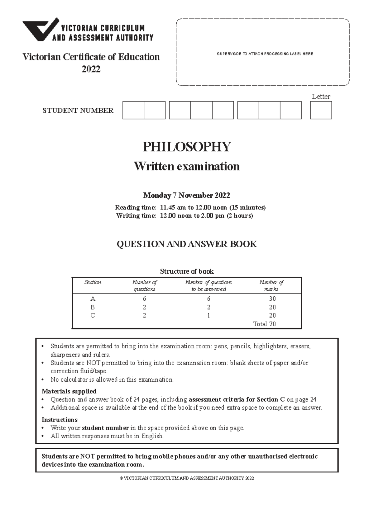 2022 PHILOSOPHY Written Exam Notes - Studocu