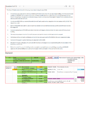 ACC 405 Module 7 Problem Set 7-1 Examples Project Three - Governmental ...