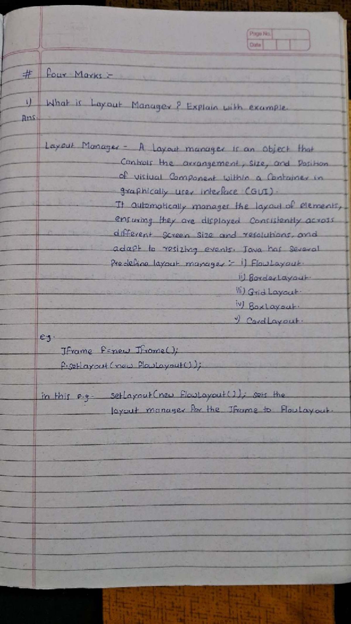 Java Cs101 Layout Managers Final Keyword Inheritance Mvc