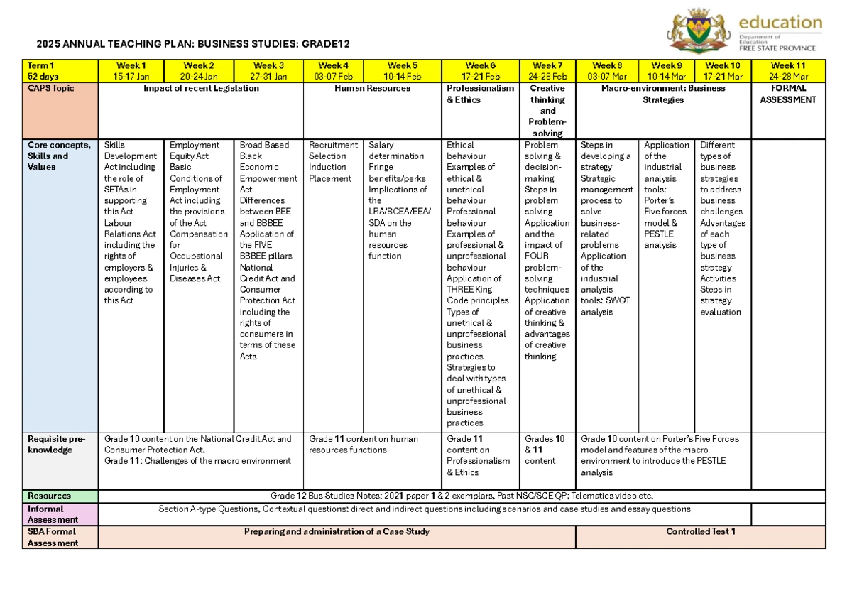 GRADE 12 HISTORY PAPER 2 JUNE 2025 ADDENDUM ON ECC AND GLOBALISATION ...