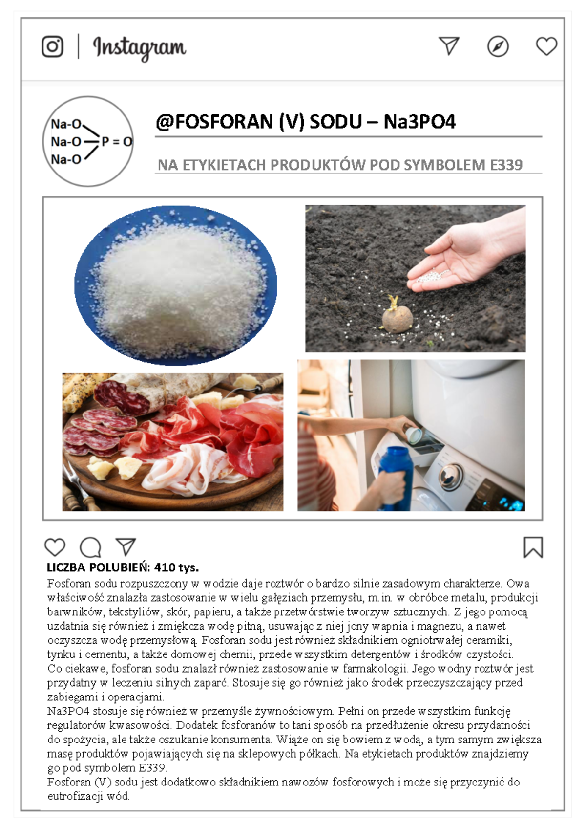 Fosforan (V) sodu Na3PO4 - Zastosowania i Właściwości Chemiczne - Studocu