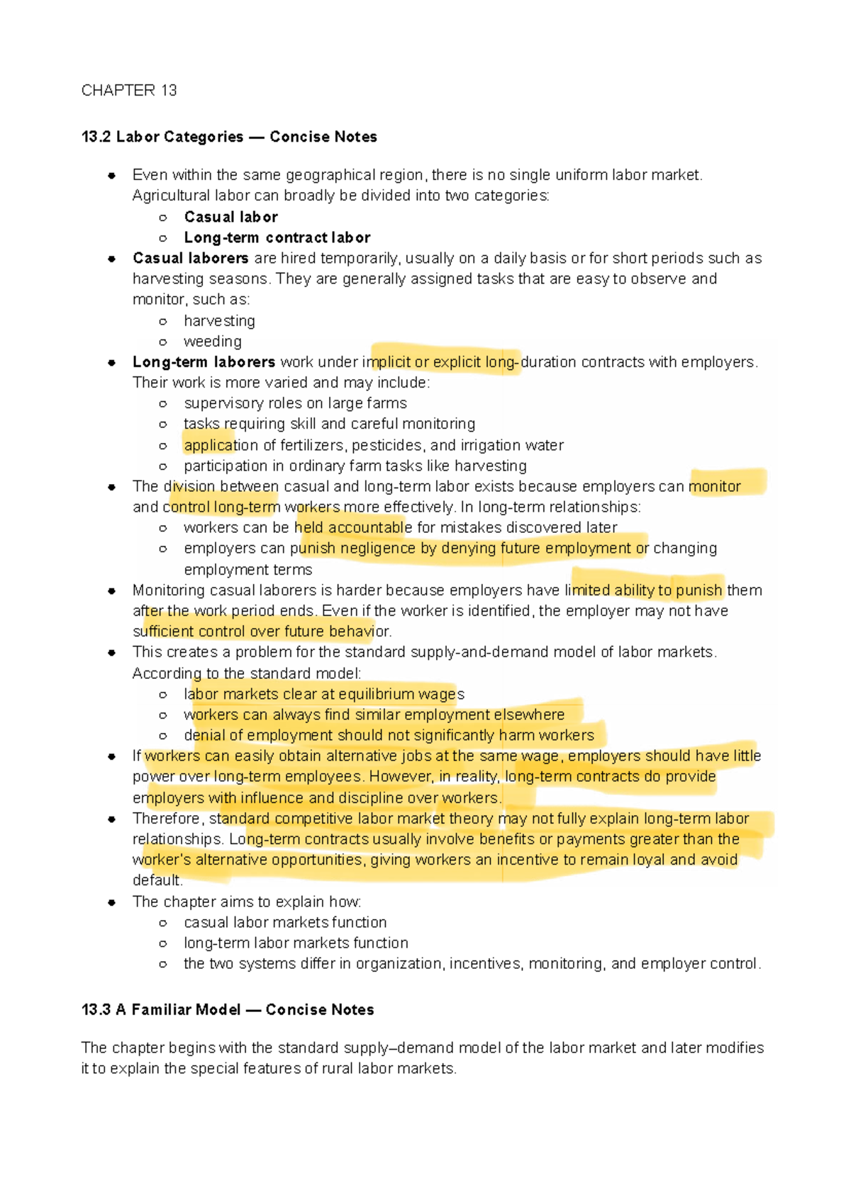 CHAPTER 13: Labor Market Dynamics and Nutritional Impacts - Studocu