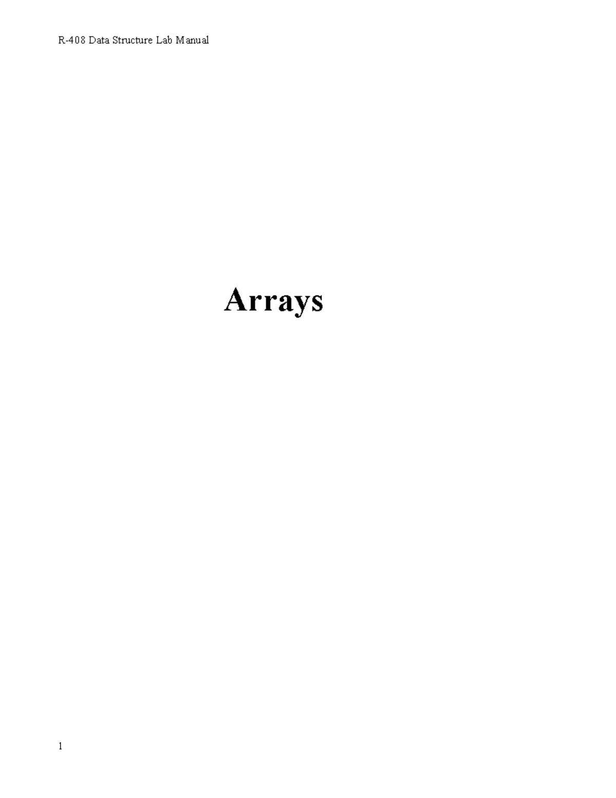 Data structure-Array - Array implementation - Arrays I Implement a ...