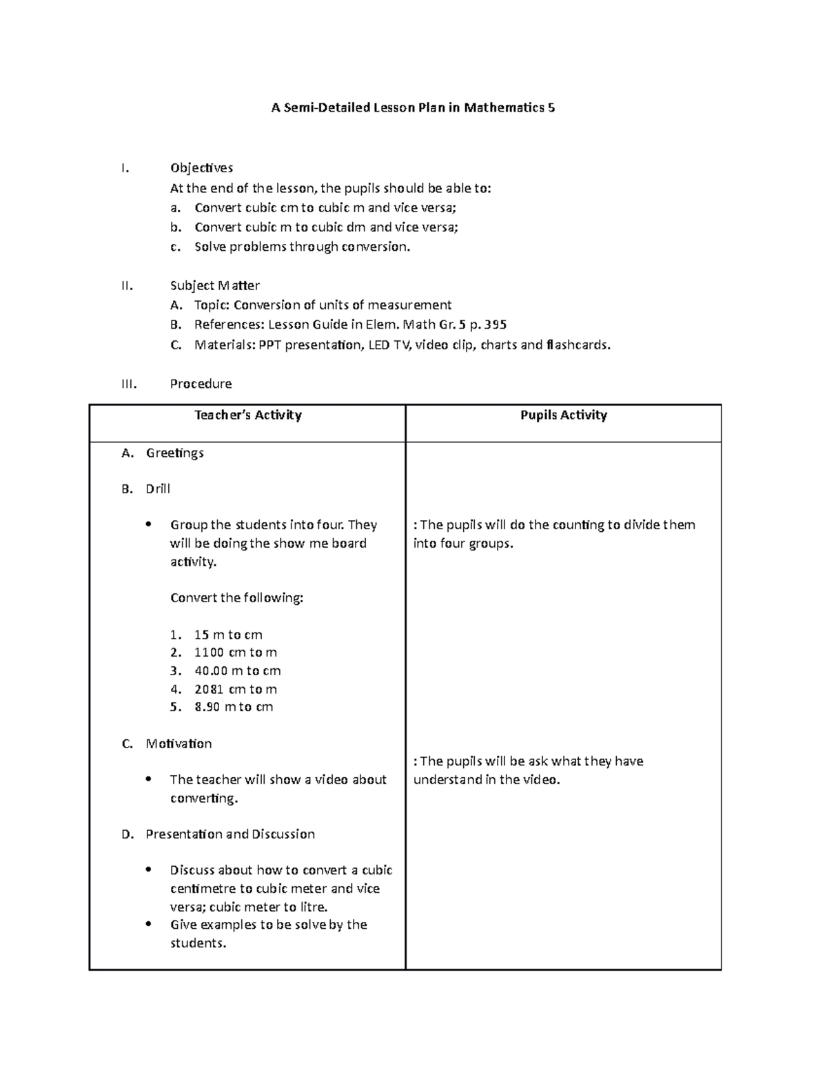 A Semi-Detailed Lesson Plan in English 8 (Literature as a Mirror) - A ...