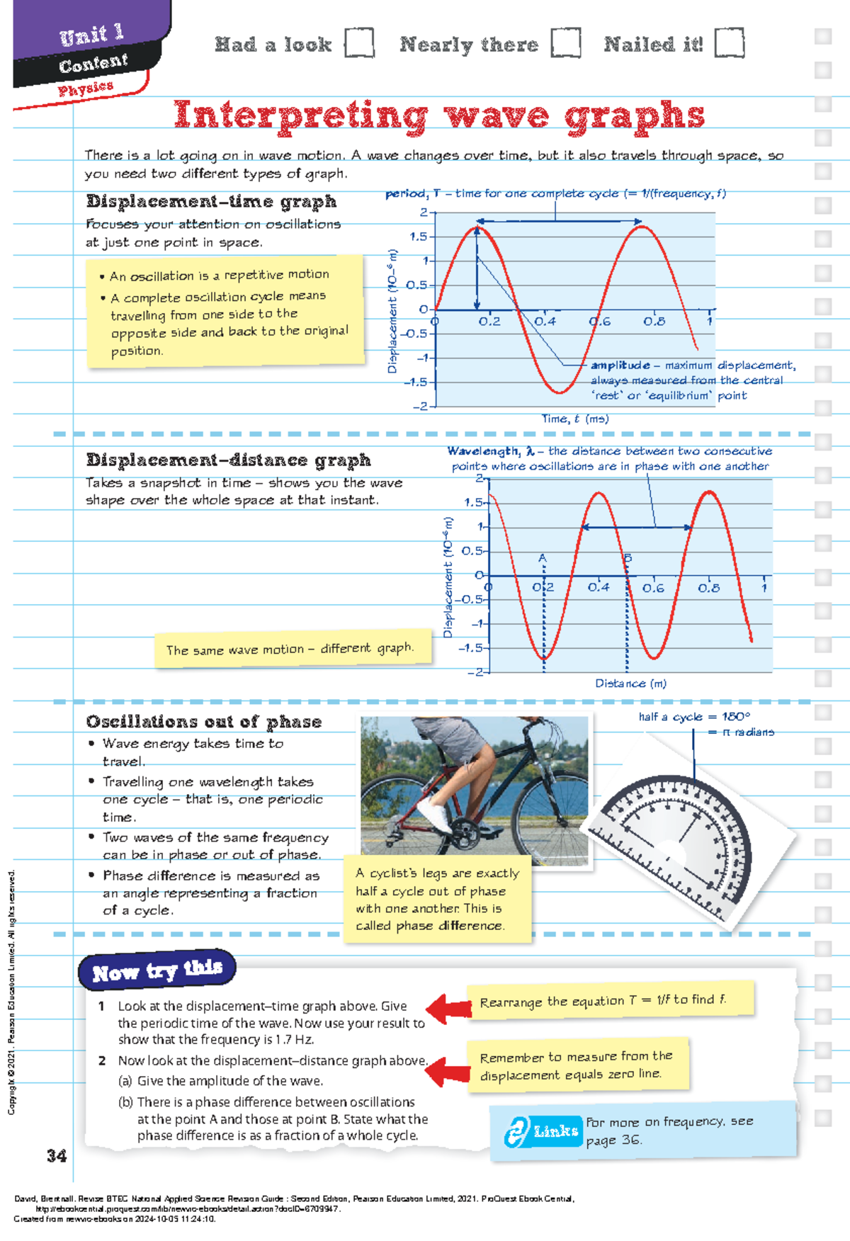 Revise BTEC National Applied Science Revision Guide: Wave Motion ...
