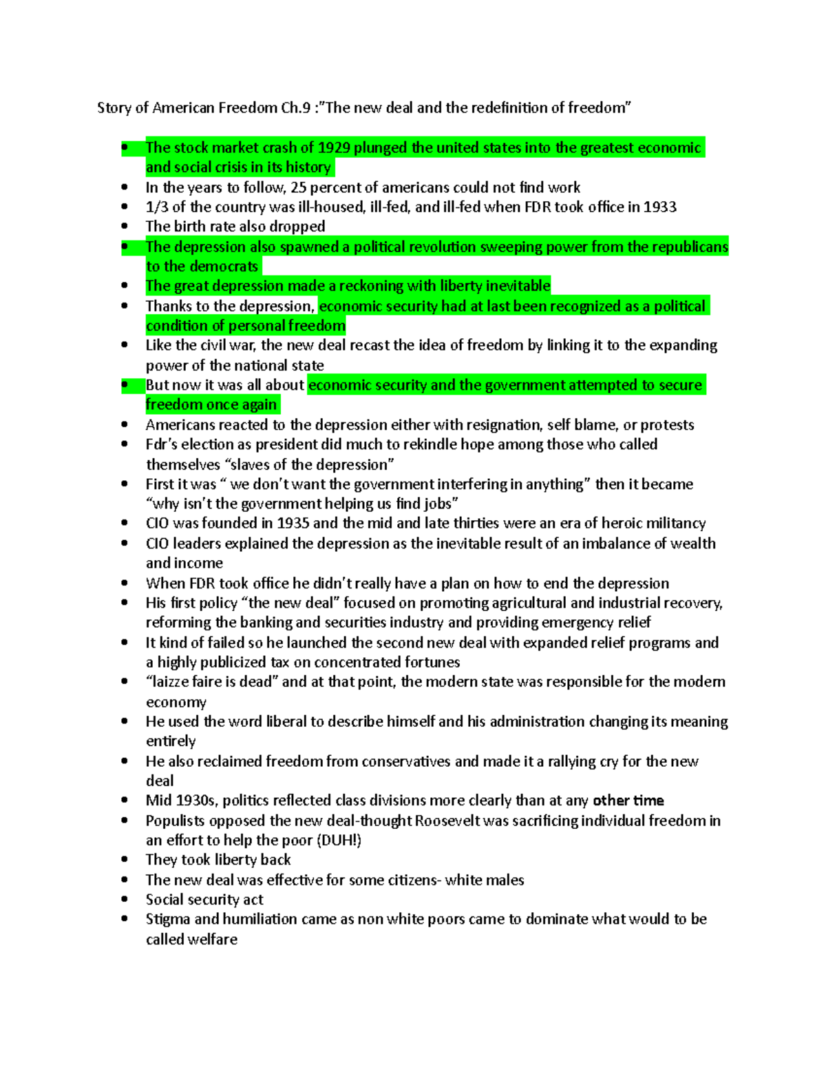 Story of American Freedom Chapter 9 - Story of American Freedom Ch new ...