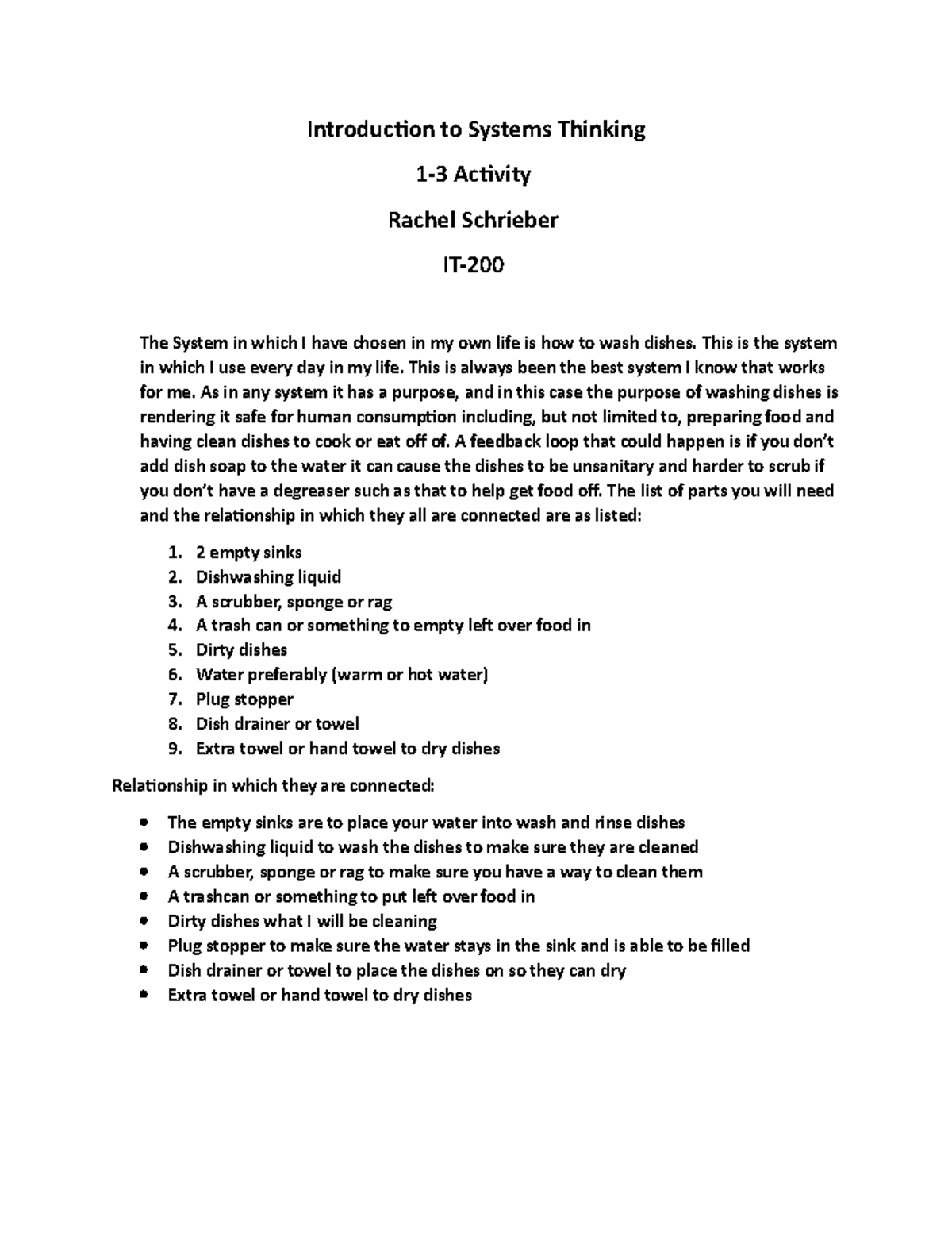 Activity Module 1 1-3 systems thinking - Introduction to Systems ...