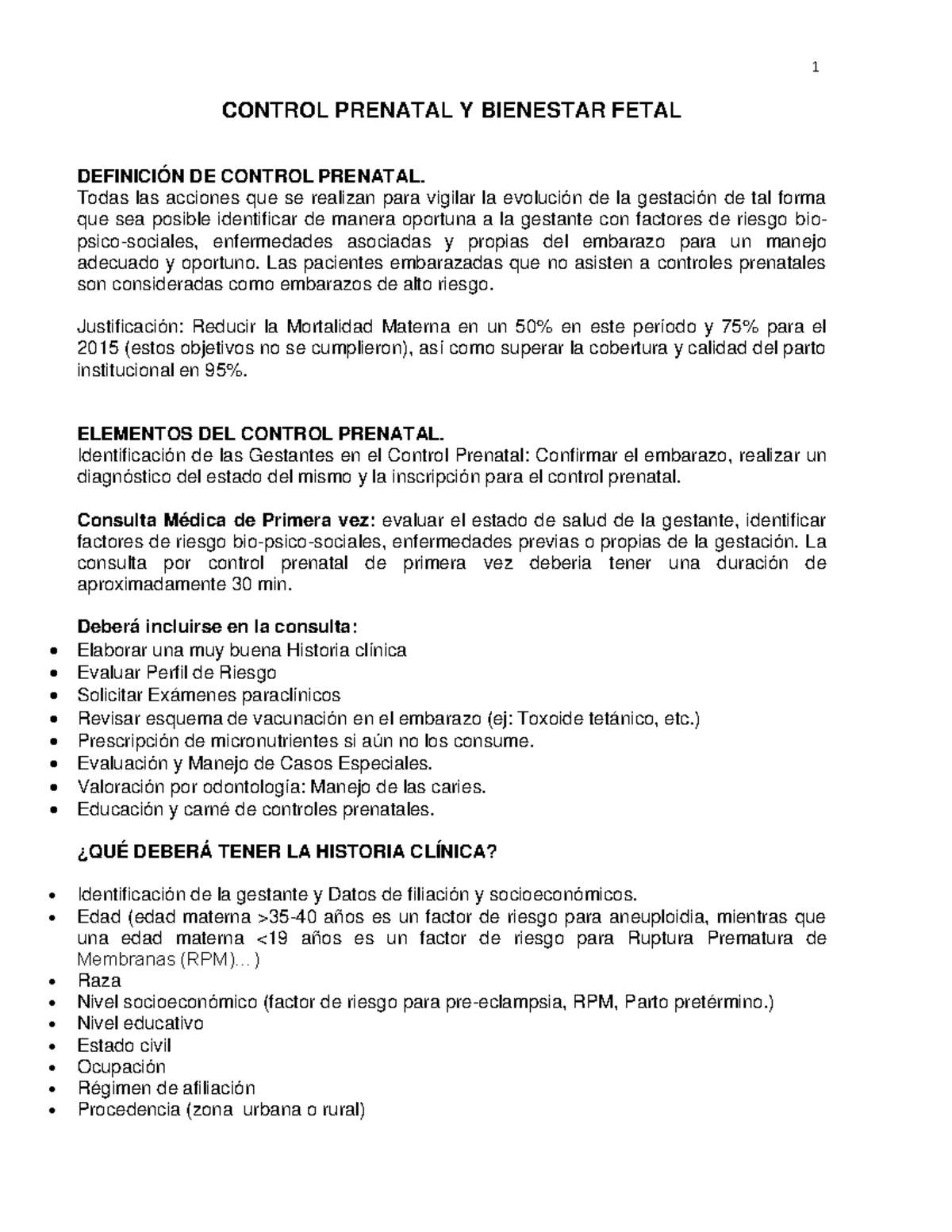 PLACE en el embarazo, parto y puerperio, además que de un Recién Nacido ...