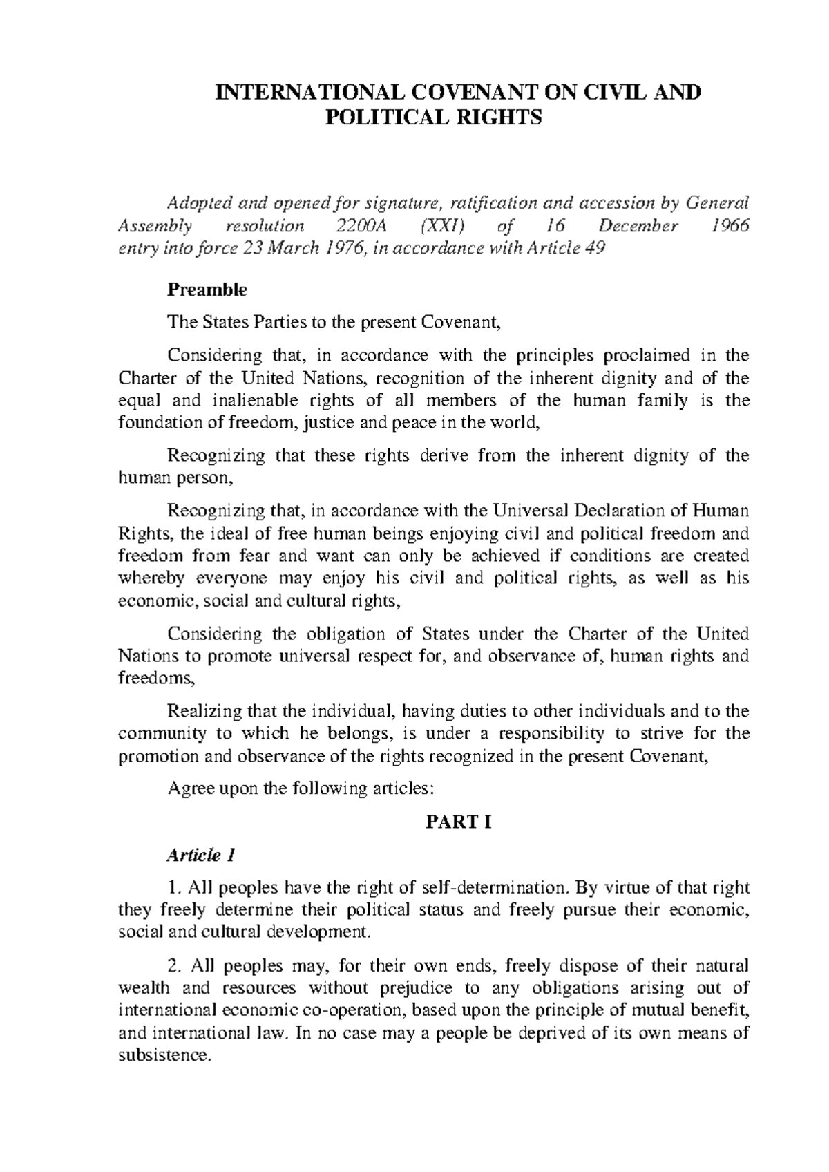 International Covenant on Civil and Political Rights (ICCPR) - EN ...