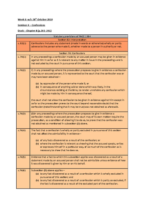 [Solved] s34 CJPOA 1994 Adverse inferences may only be drawn at trial ...