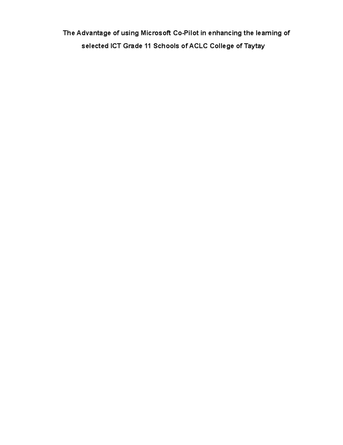 Microsoft copilot research 1 1 - The Advantage of using Microsoft Co ...