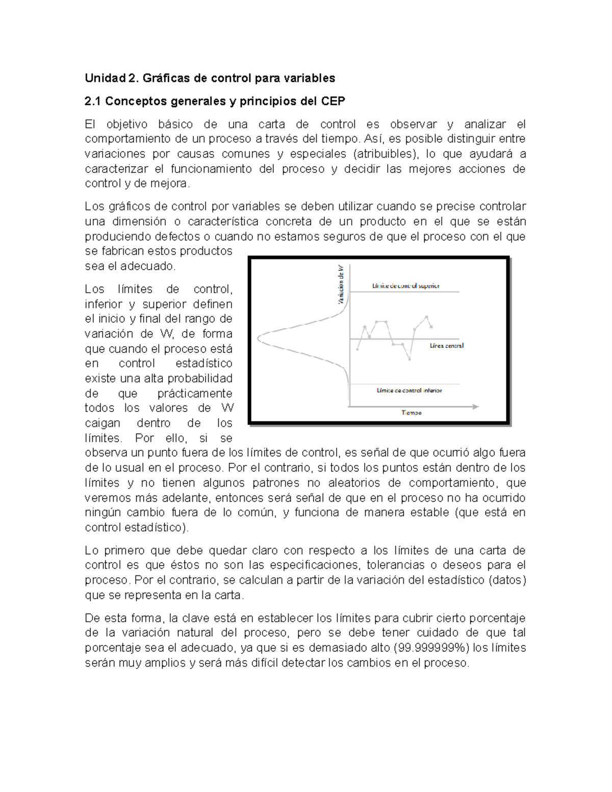 Unidad 2 Graficas de control para variab - Unidad 2. Gráficas de control para variables 2 ...