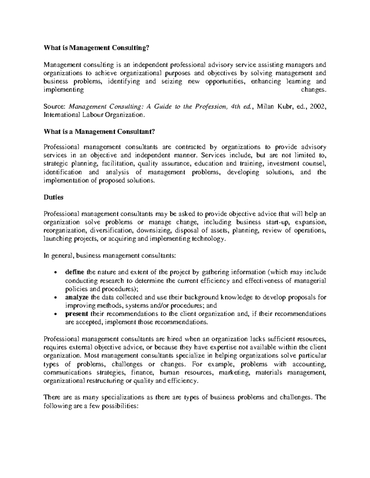 Management Consulting: Definition, Roles, and Responsibilities Guide ...